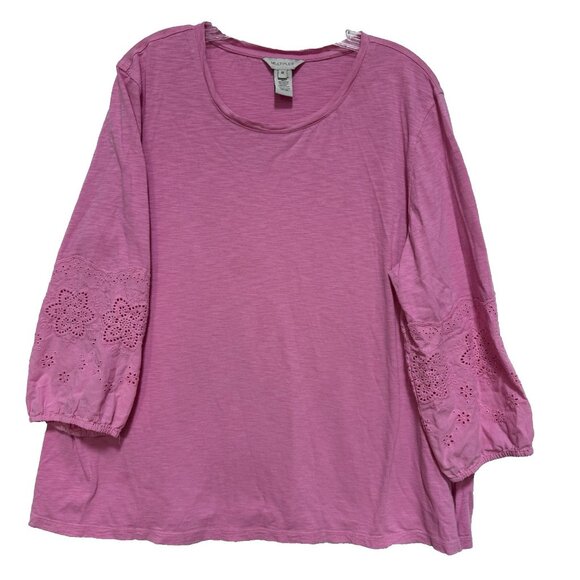Multiples | Tops | Multiples Womens Sz X Knit Top Shirt 34 Balloon ...